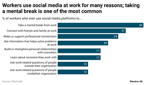 Social Media At Workplace Statistics 2024 By Usage, Income Level